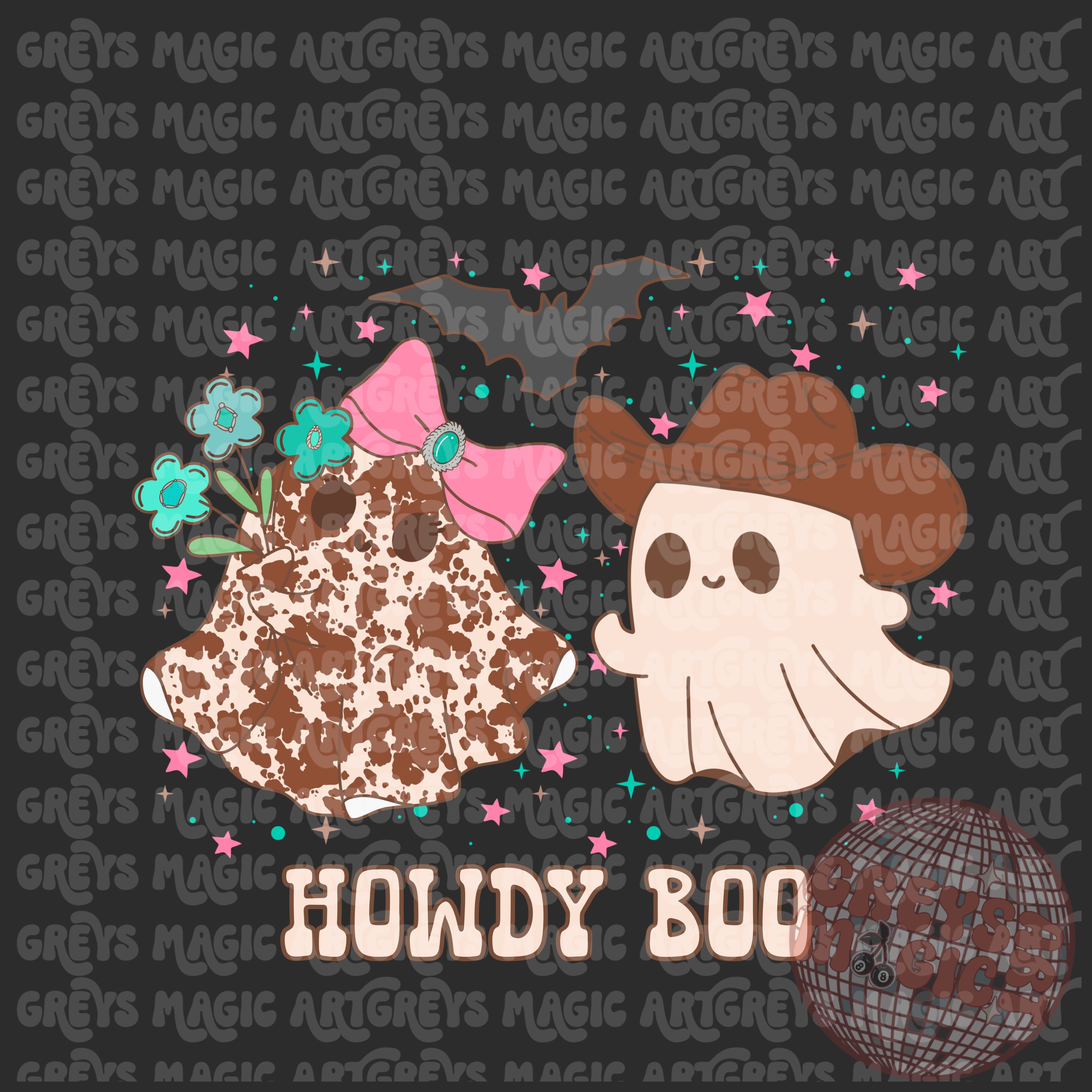 Howdy Boo PNG – Grey’s Magic Art