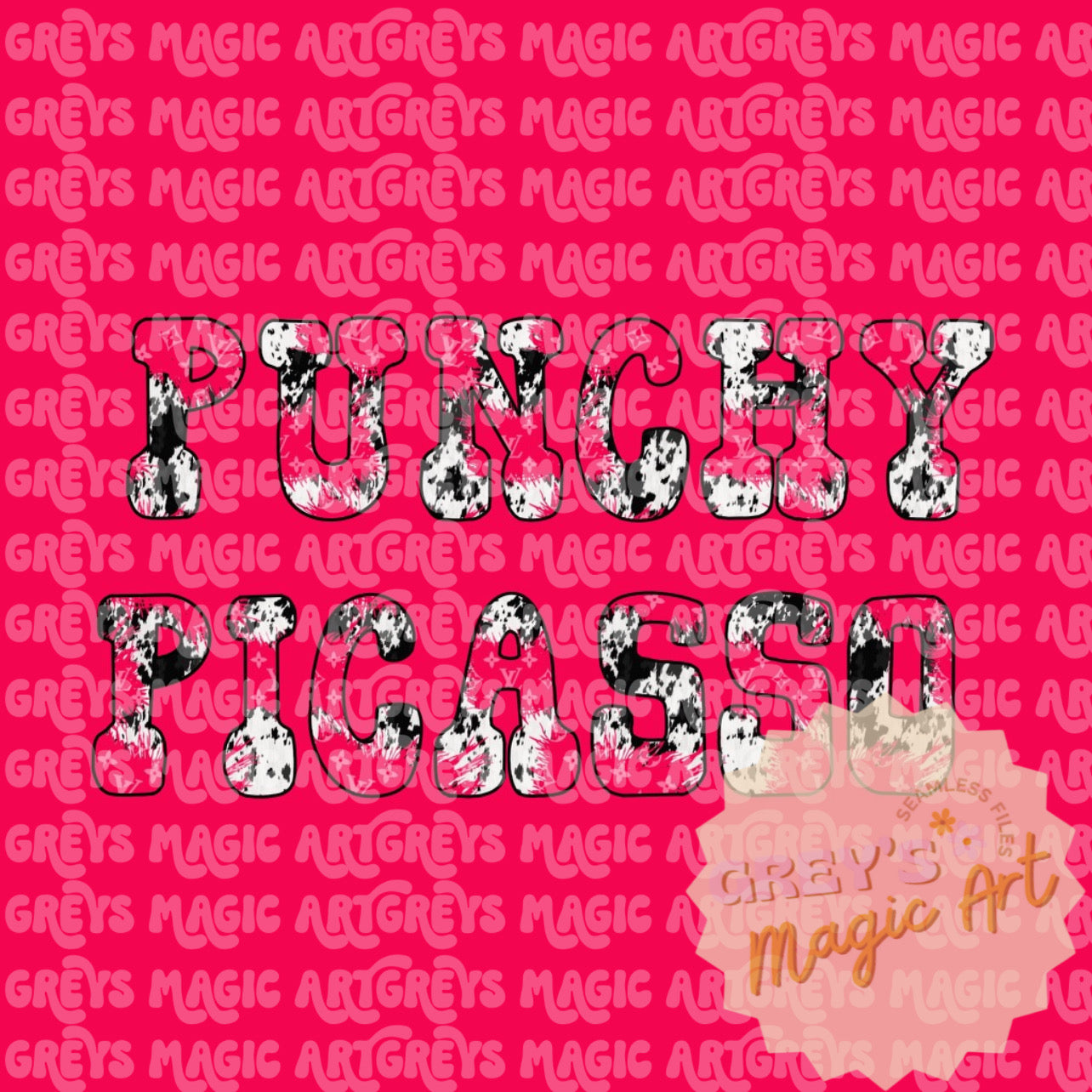 Punchy Picasso PNG – Grey’s Magic Art