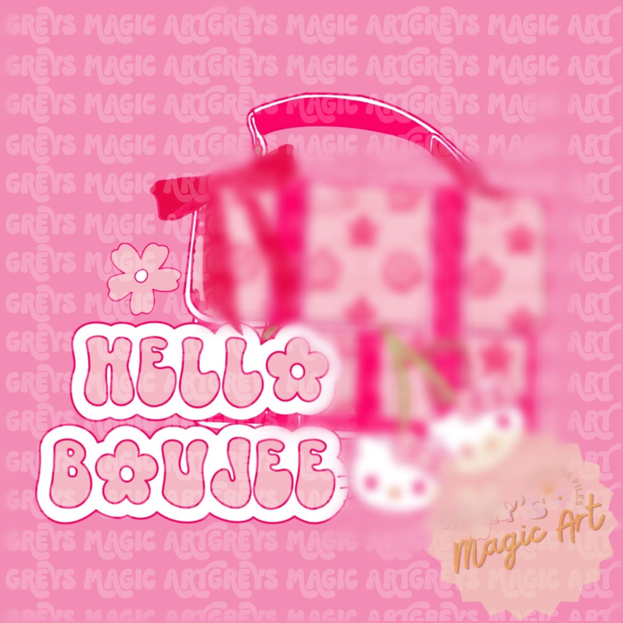 Hello Boujee PNG – Grey’s Magic Art