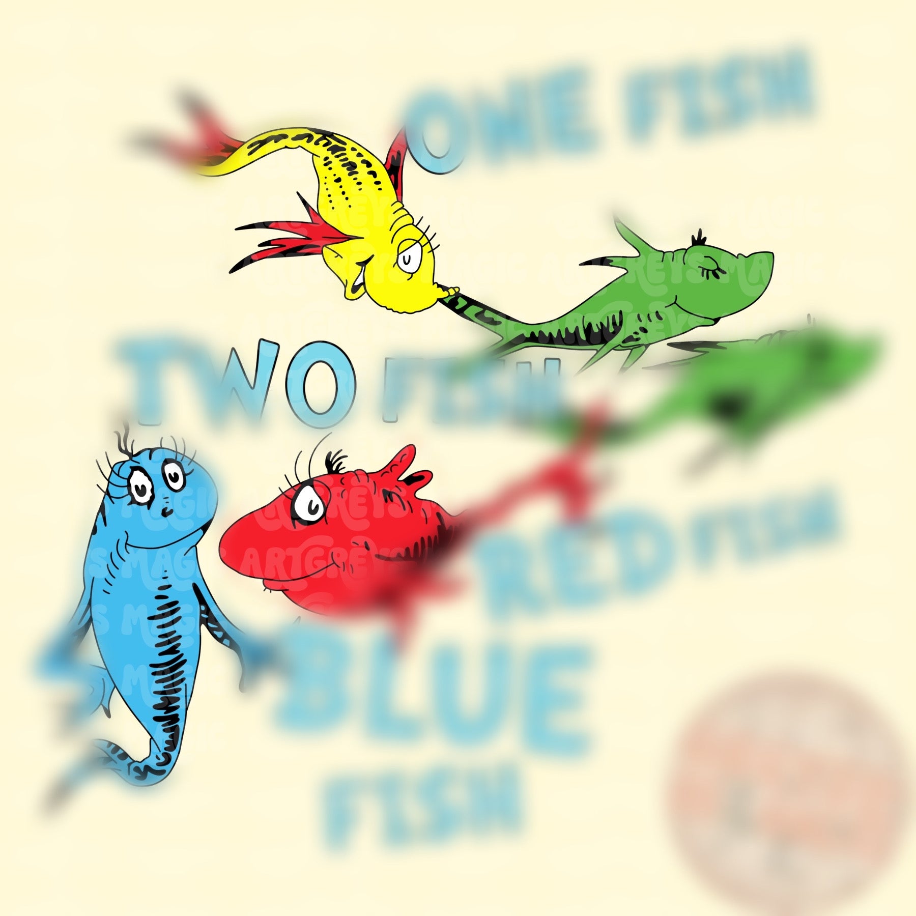 One Fish PNG – Grey’s Magic Art